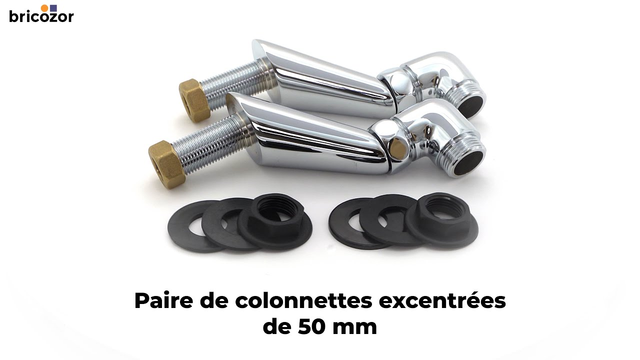 VIDÉO 360° - Paire de colonnettes excentrées de 50 mm ANQUIER - YouTube