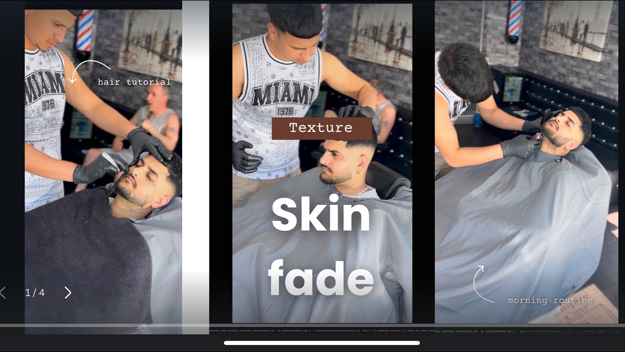 Textured Skin Fade tutorial step by step - YouTube
