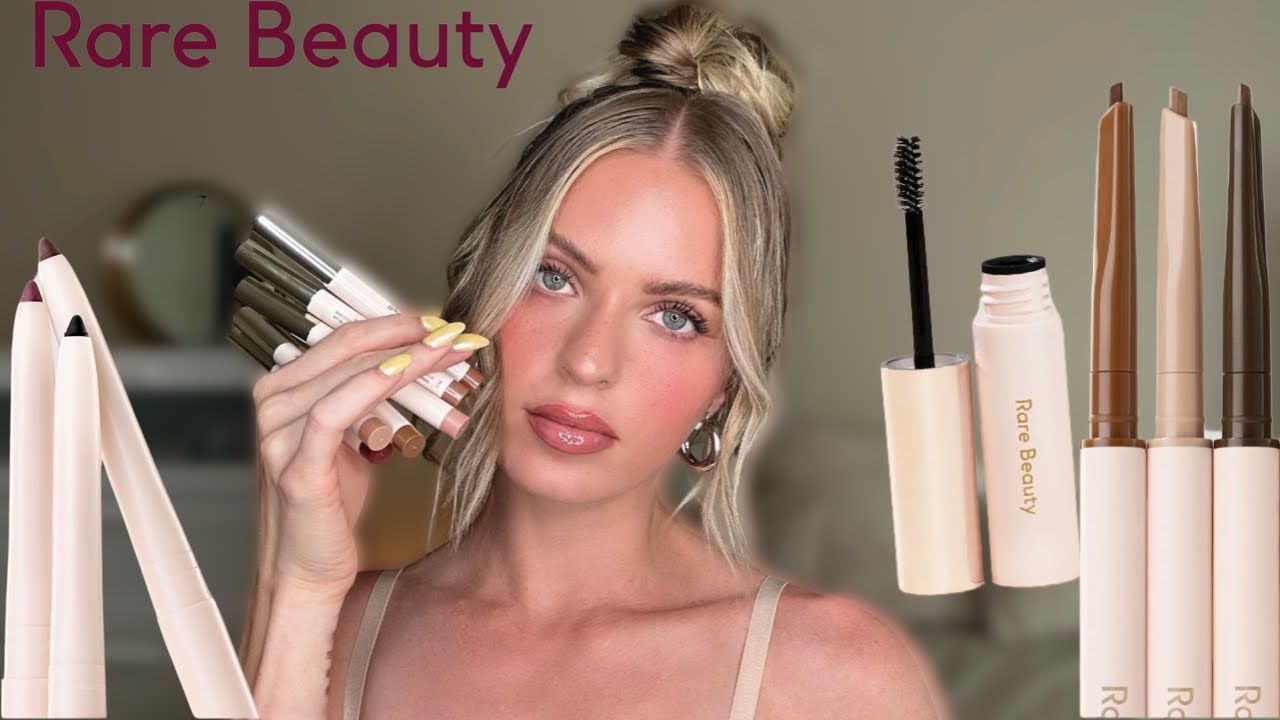 NEW! RARE BEAUTY MAKEUP TUTORIAL & SWATCHES \\ - YouTube
