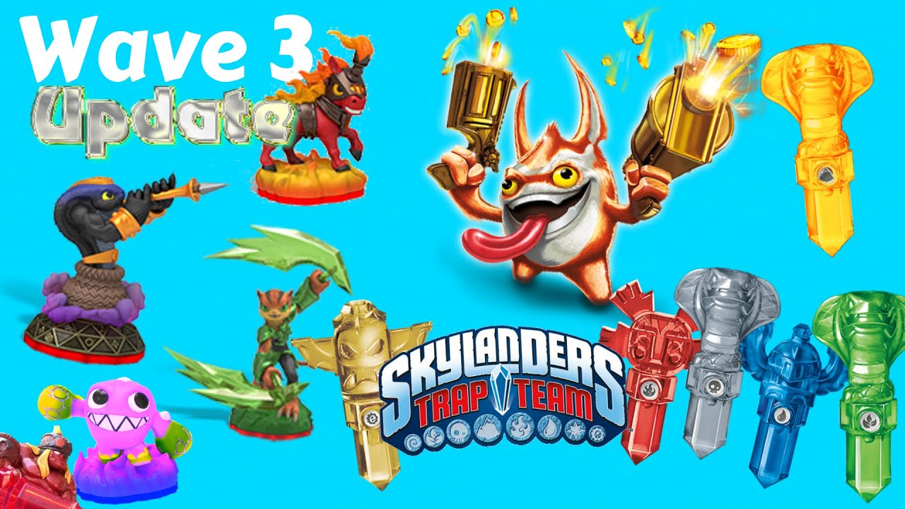 Wave 3 UPDATE Tuff Luck & More & Elite Trigger Happy (Skylanders Trap ...