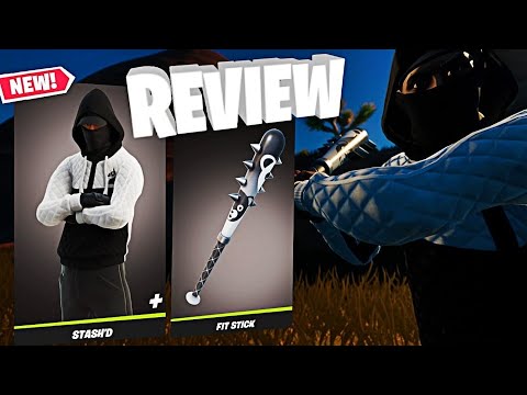 *NEW* STASH'D SKIN + FIT STICK PICKAXE GAMEPLAY & REVIEW IN FORTNITE ...
