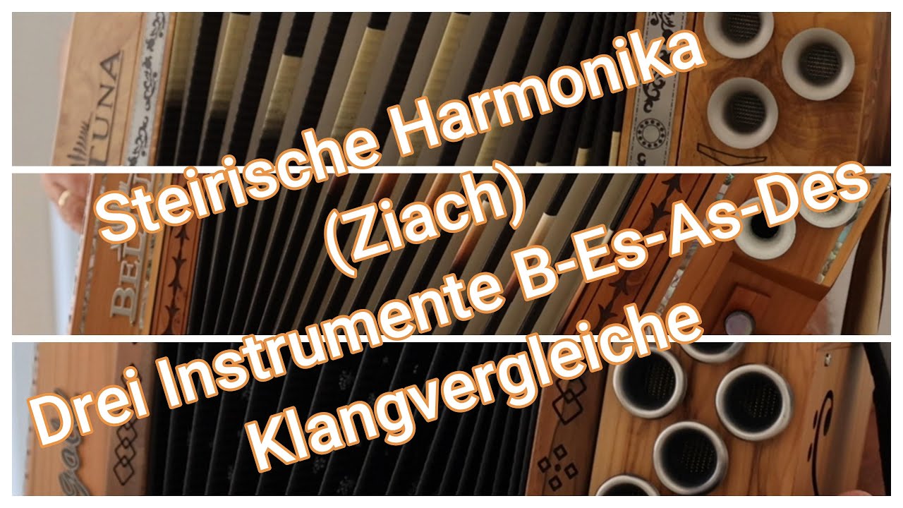 Steirische Harmonika (Ziach): Drei Instrumente B-Es-As-Des ...