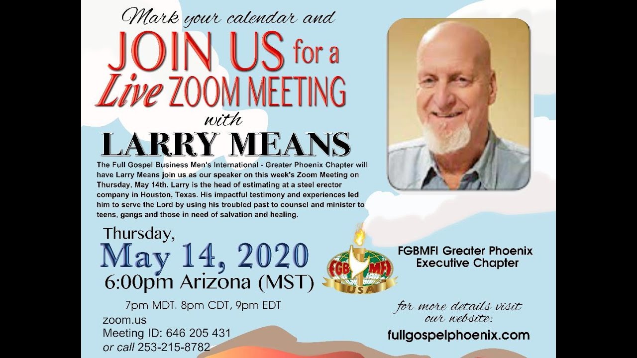 Larry Means Speaker Testimony - YouTube