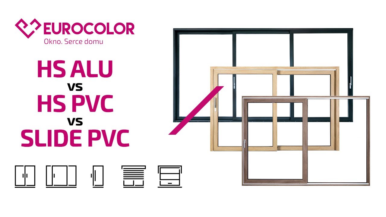 Sprawdź różnicę pomiędzy drzwiami przesuwnymi: HS (ALU) vs HS (PVC) vs ...