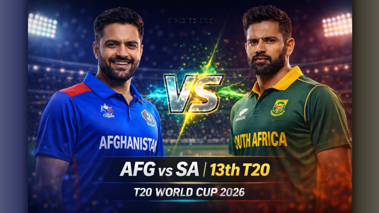 AFG vs SA Live Cricket Score T20 World Cup 2026 Match 13 | Afghanistan ...