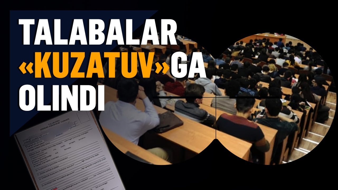 Talabalar "qolip"ga solinmoqda - YouTube