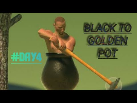 Golden pot challenge in getting over it day 4/50 - YouTube