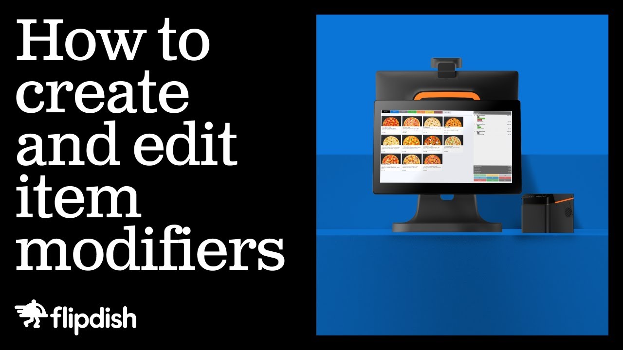 How to create and edit item modifiers - Flipdish POS - YouTube