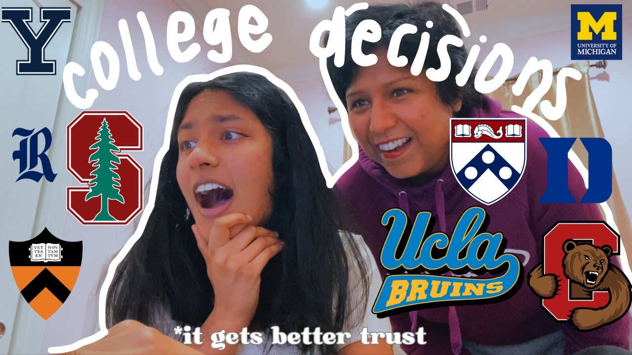 COLLEGE DECISIONS REACTIONS 2024!!! (ivy acceptances, stanford, t20 ...