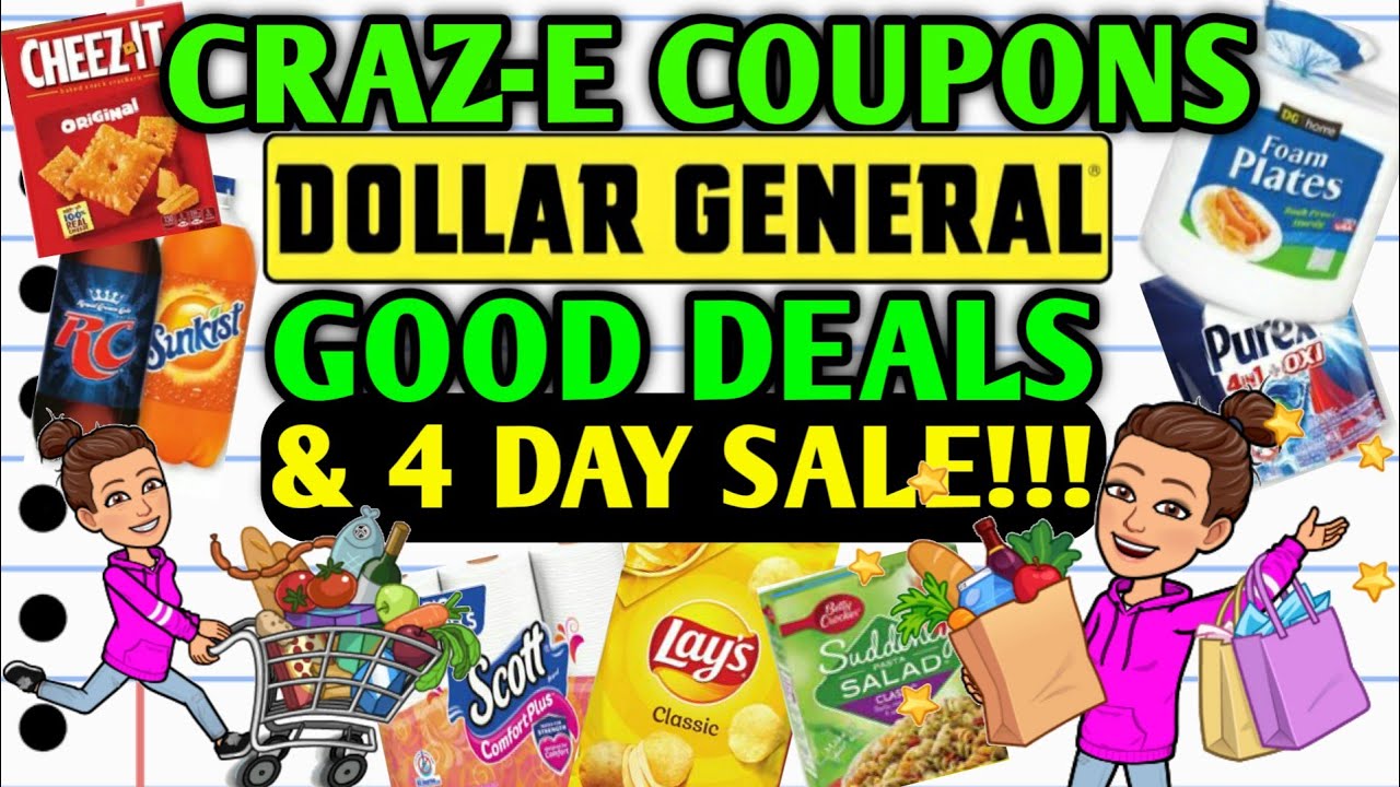 🤑4 DAY SALE & MORE GOOD DEALS🤑DOLLAR GENERAL COUPONING THIS WEEK 6/27-7 ...