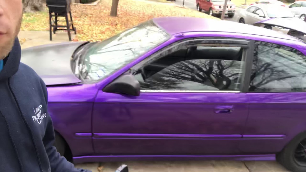 Yonaka exhaust on a d16y7 with header and no cat - YouTube