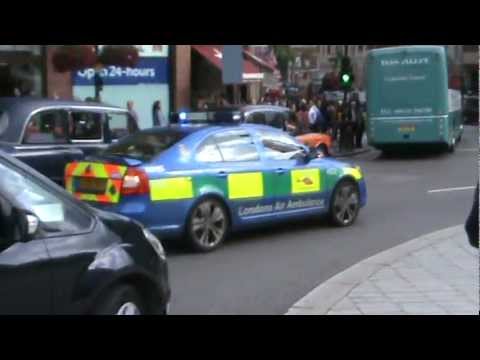 HEMS Skoda Octavia & London Fire Brigade Pump Responding - YouTube