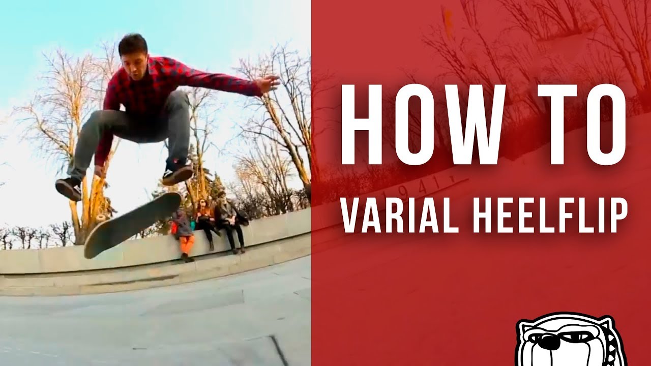Видео школа скейтбординга - Varial Heel Flip [5 серия] - YouTube