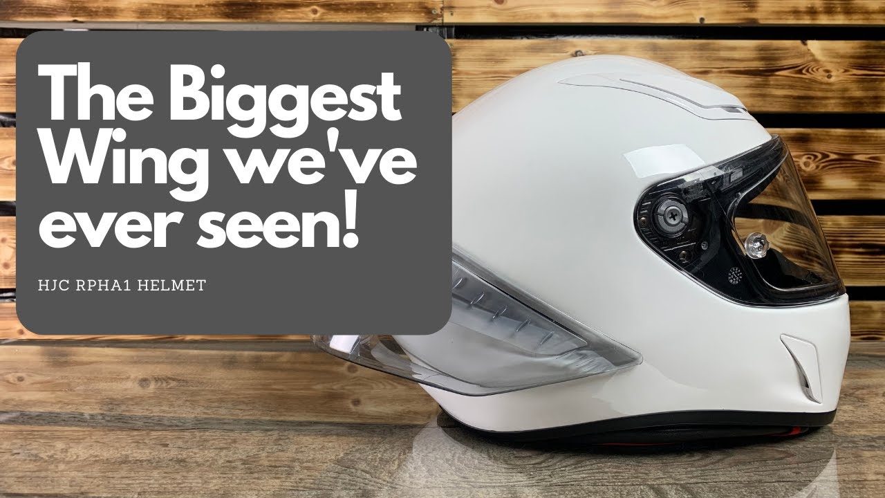 The Biggest Wing We've ever seen! HJC RPHA 1 Helmet - YouTube