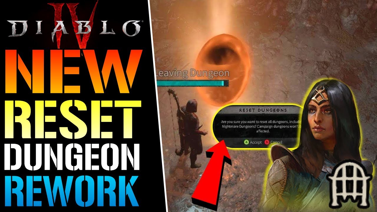 Diablo 4: NEW "Dungeon Reset" Rework Is Realky Good! Official Dev News ...