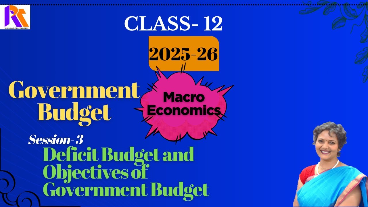 Session- 3| Government Budget: Deficit Budget & Objectives | Class-12 ...