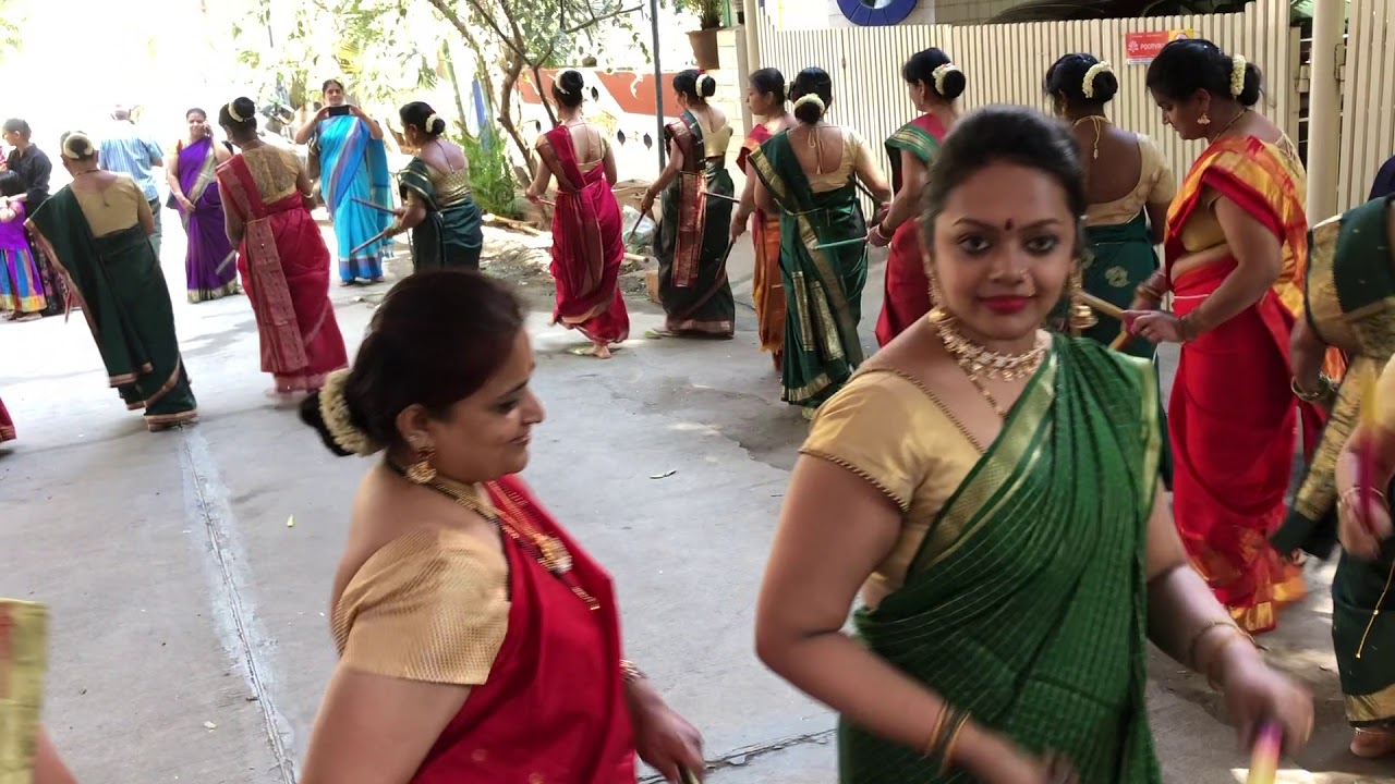 Kolaata Dance in Traditional Attire Song GubbiYaado - YouTube