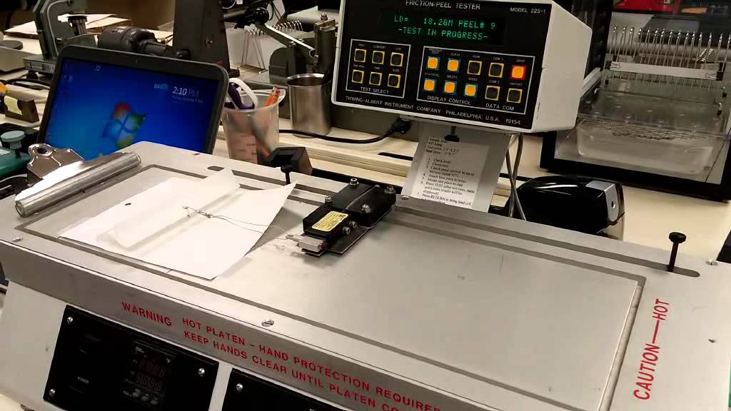 Applied Paper Technology, Inc. - Peel Force Testing (Thwing-Albert ...
