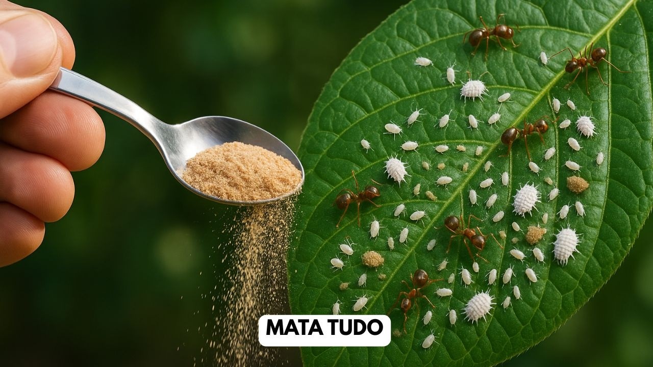 SÓ 1 Colher MATA TUDO: Cochonilha, Pulgão, Formiga, Lagarta e INSETOS ...