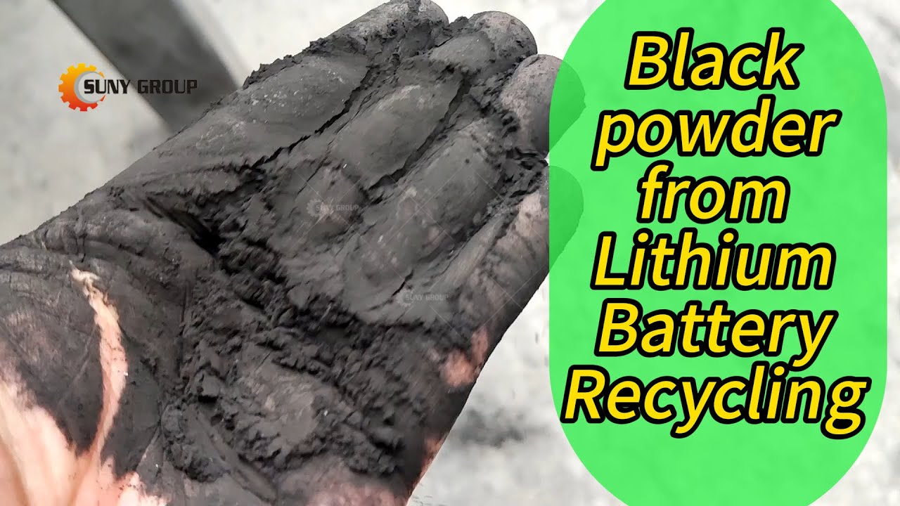 18650 lithium battery full process recycling - black powder recycling ...