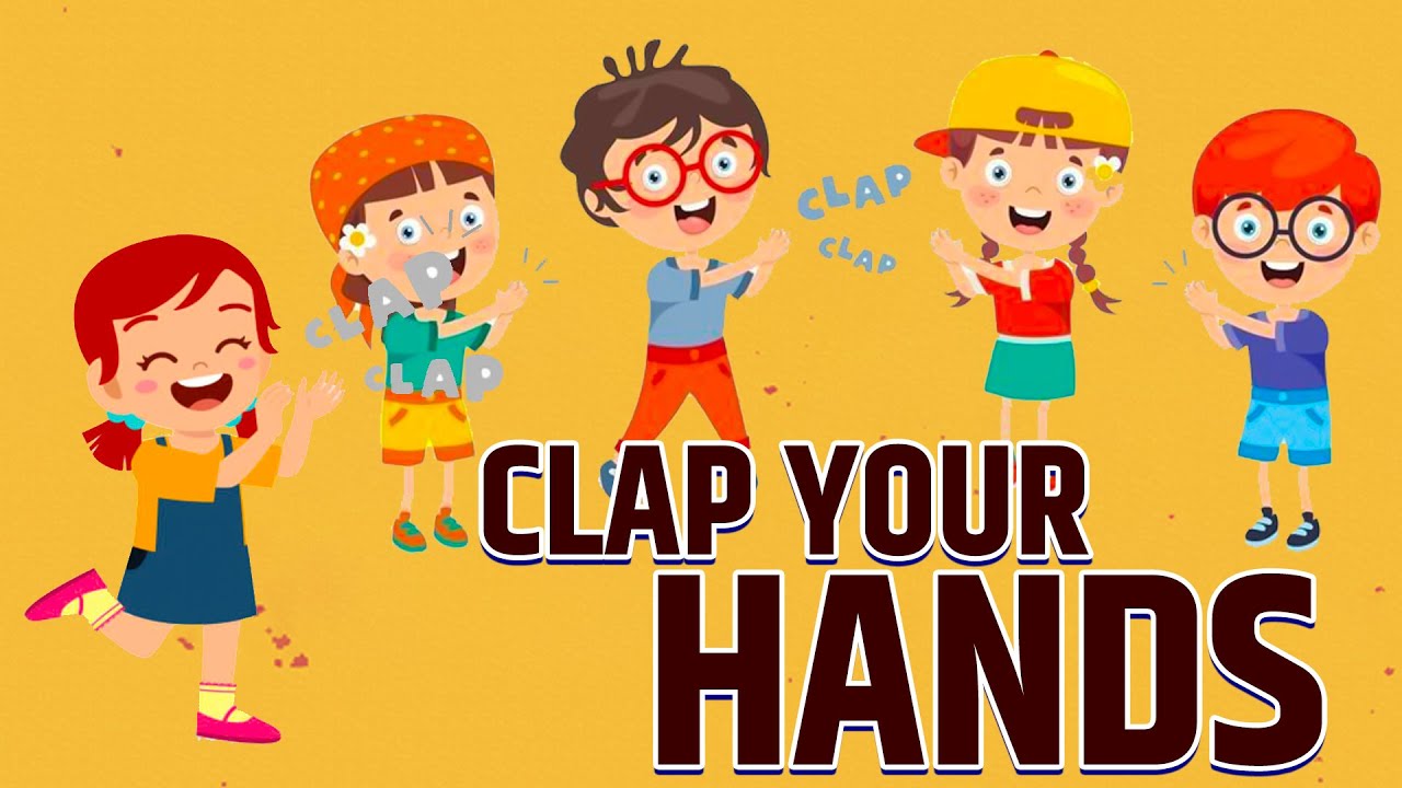 Clap Your Hands with Lyrics | Popular English Nursery Rhymes for Kids ...