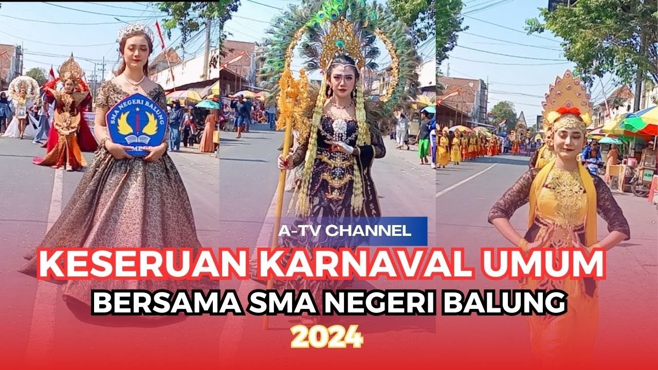 Karnaval umum SMA Negeri Balung dalam HUT Kemerdekaan RI ke 79 - YouTube