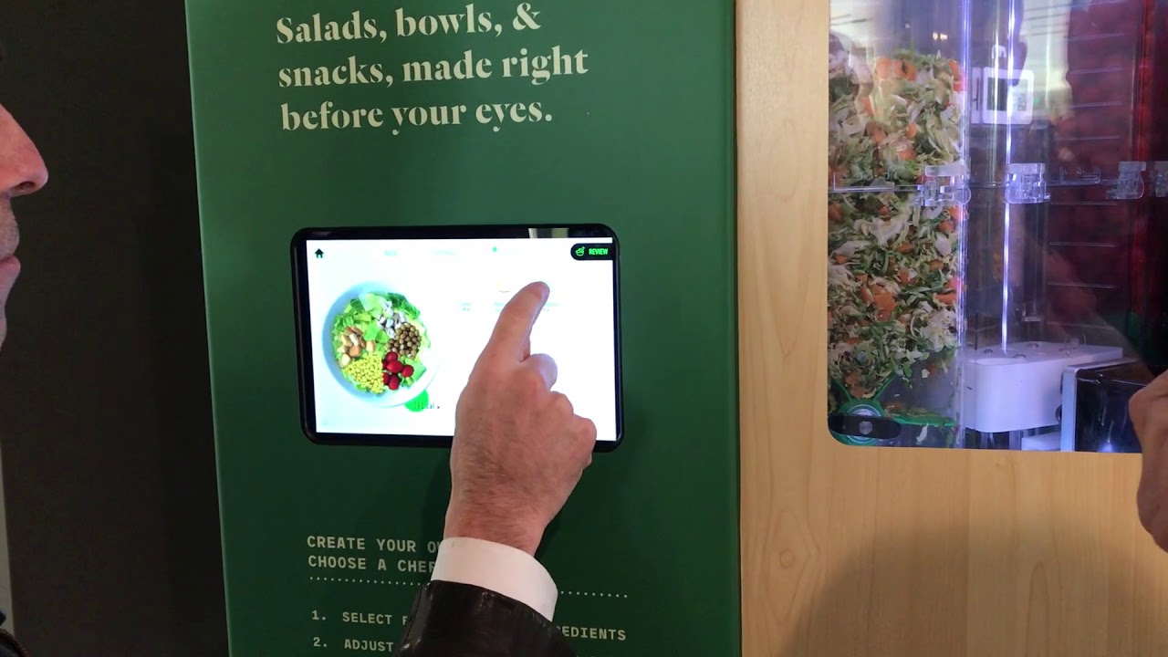 Sally the salad robot @ reThink Food - YouTube