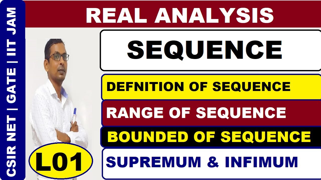 Sequence and series | terminology of sequence | infimum and supremum of sequence | bounded ...