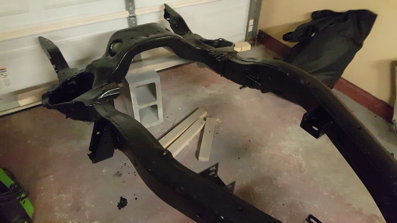 63 impala convertible frame almost finished. - YouTube