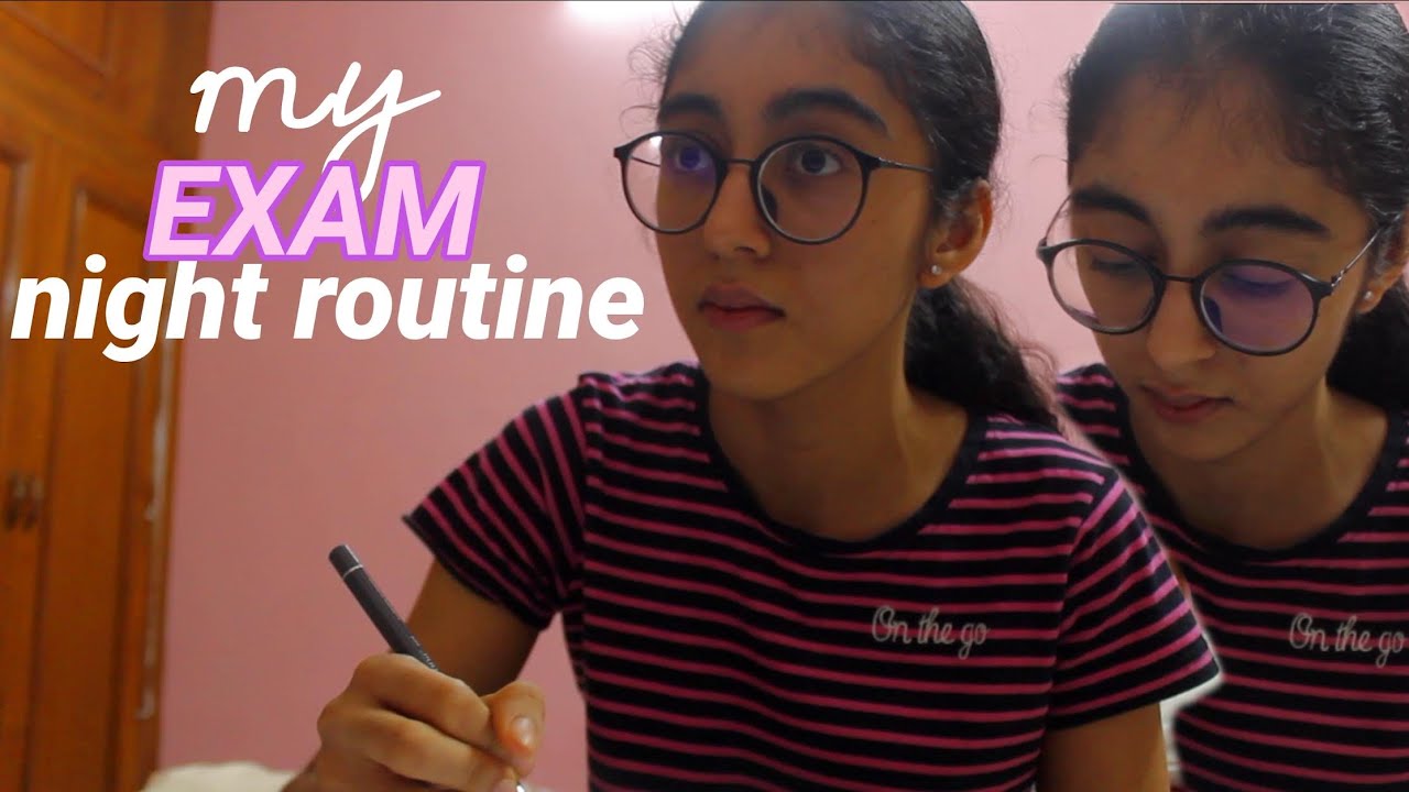 realistic study night routine for exams study vlog 2023 💫 Nehal Baid ...