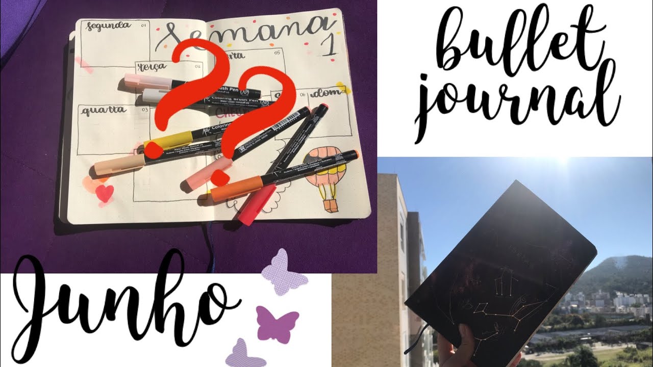 Bullet Journal #4 - CAPA DE JUNHO! - YouTube
