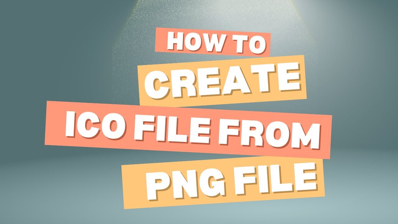 How to create ICO File from PNG file | Convert PNG To ICO Free | How to ...