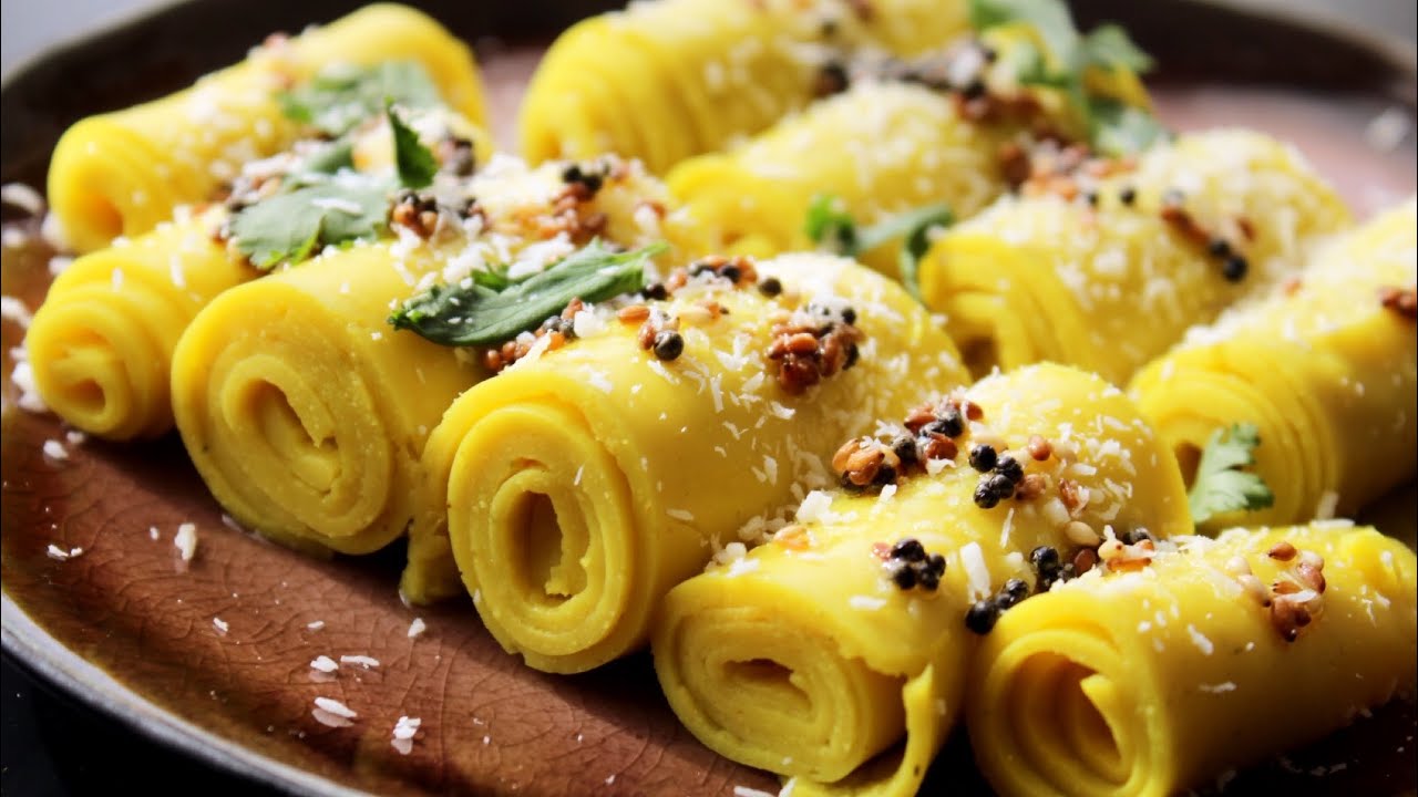 Khandvi Recipe / How to make Khandvi at Home / Healthy Snacks Recipe ...