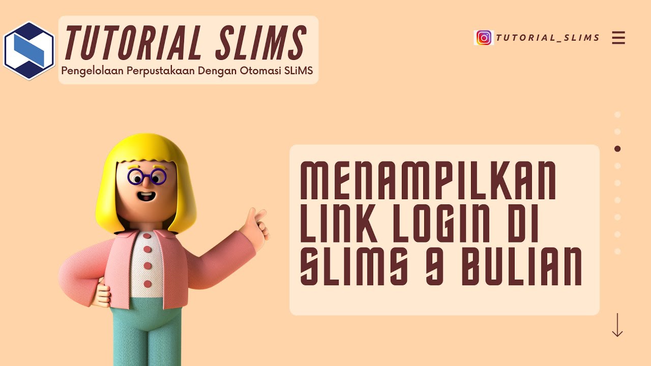 Menampilkan Link Login di SLiMS 9 Bulian - YouTube
