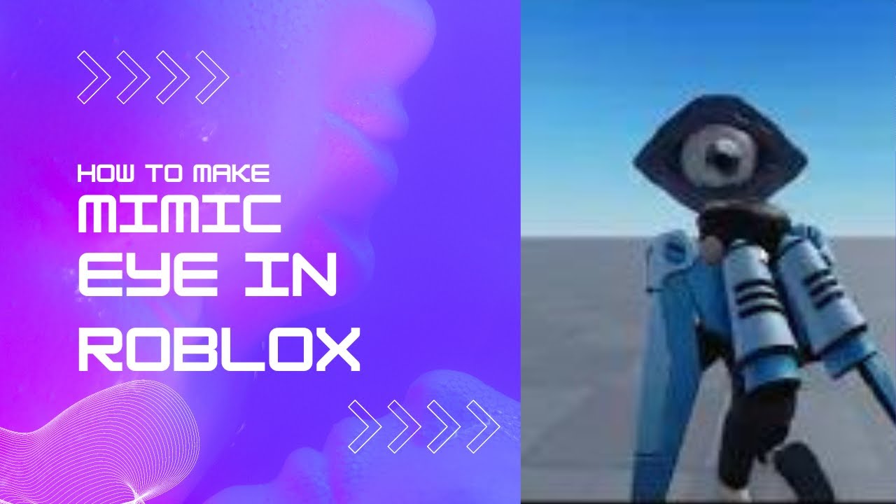how to make a eye like the mimic roblox - YouTube