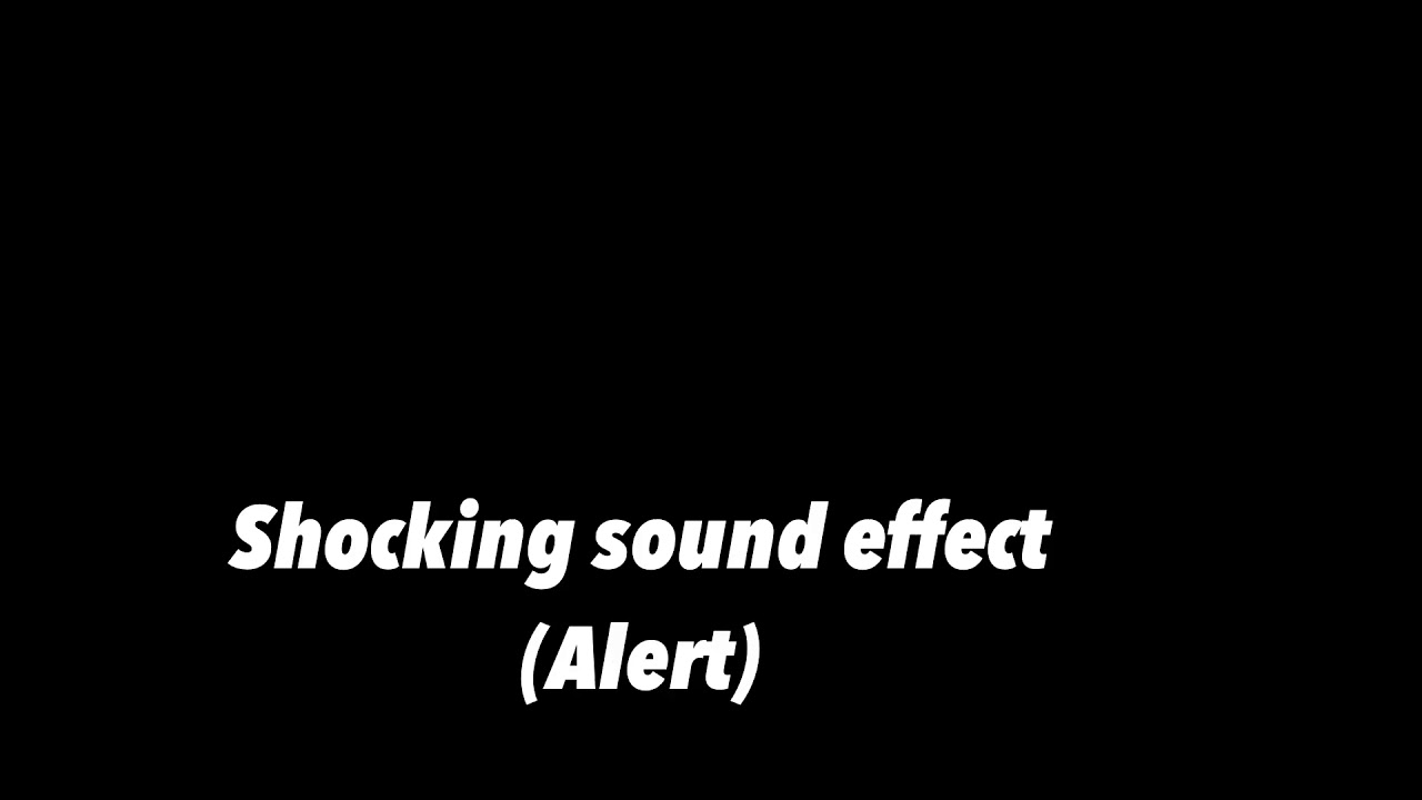 Shocking sound effect Alert | FREE SOUND EFFECT - YouTube