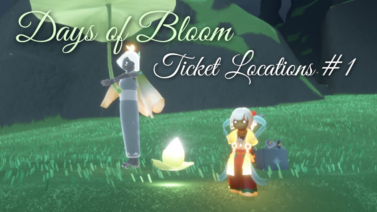 Today's Ticket Locations for the Days of Bloom Event #1 | Sky: Children ...