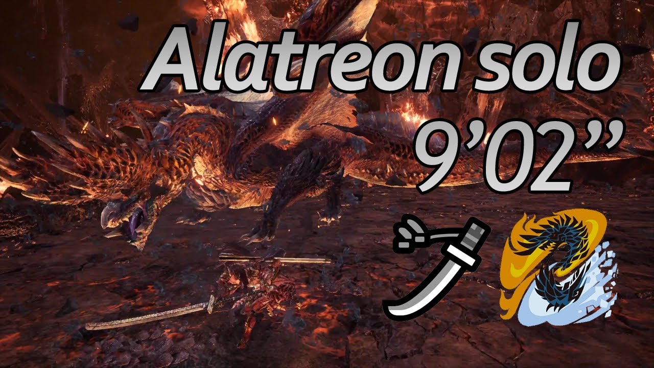 Alatreon solo (Long Sword) 9'02''73 - MHW Iceborne [PC] - YouTube