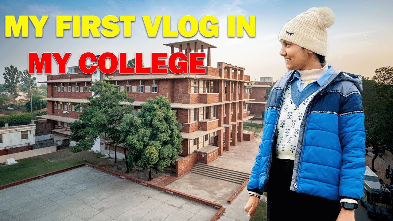 My first vlog in my college - YouTube
