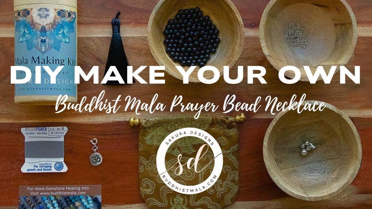 Easy DIY Buddhist Mala Making Kit - YouTube