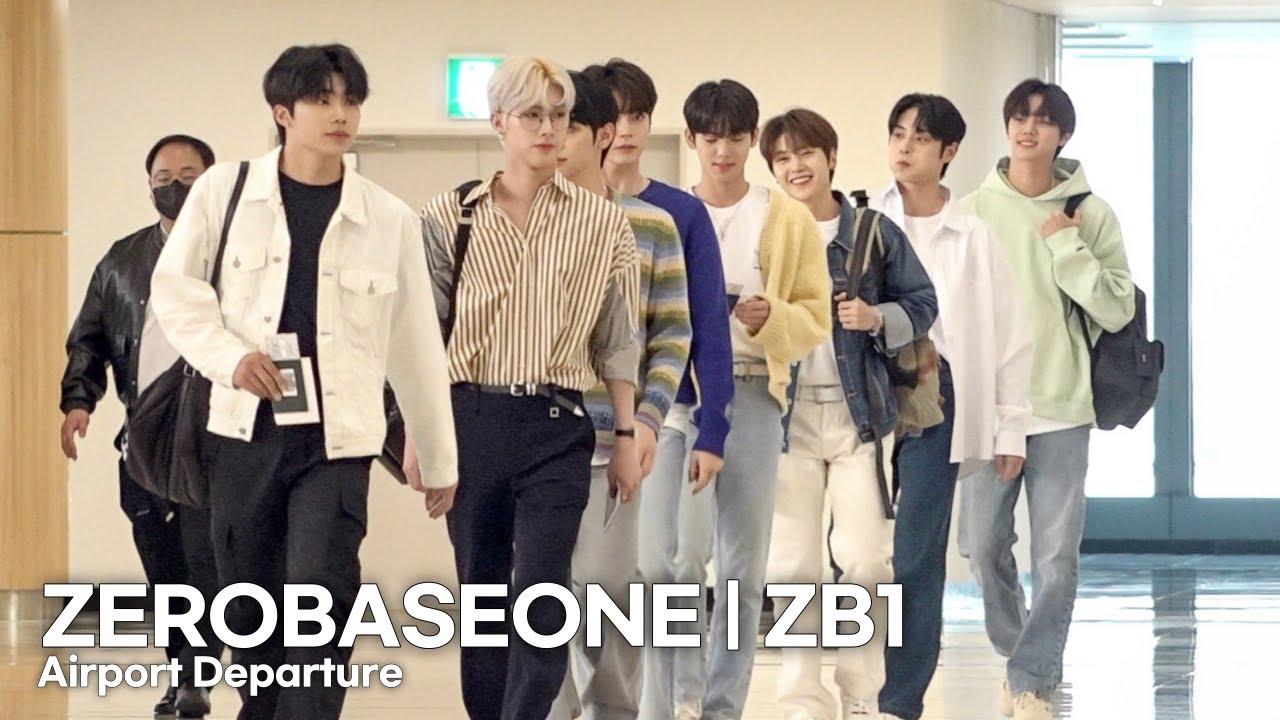 제로베이스원(ZEROBASEONE) 비현실적인 비주얼로 공항 마비 | ZEROBASEONE Airport Departure ...