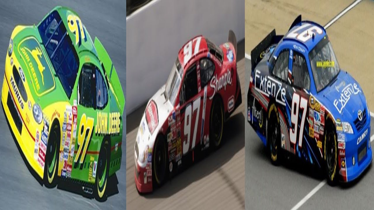 Evolution of the 97 Car in the NASCAR Cup Series - YouTube