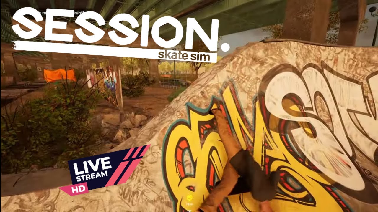 Session Skate Sim Gameplay Practicing a little - YouTube