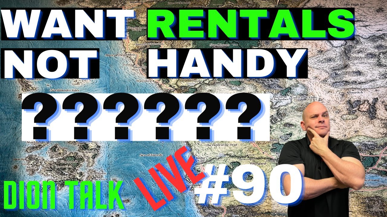 What if I am not handy but want to own rentals? Today's Dion Talk - YouTube
