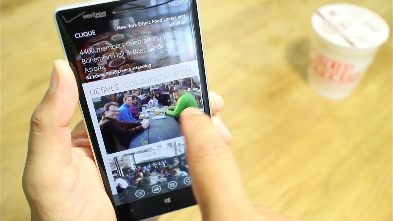 Clique, third-party Meetup.com app for Windows Phone - YouTube