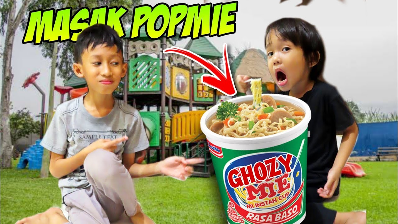 KESEHARIAN GHOZY ⭐ MEMBUAT POP GHOZY MIE UNTUK DEDE FIZHI ⭐ GHOZY ...
