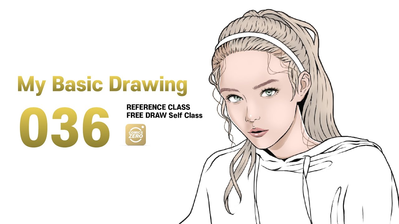 My Basic Drawing 036 ️REFERENCE CLASS - FREE DRAW Self Class ️ - YouTube