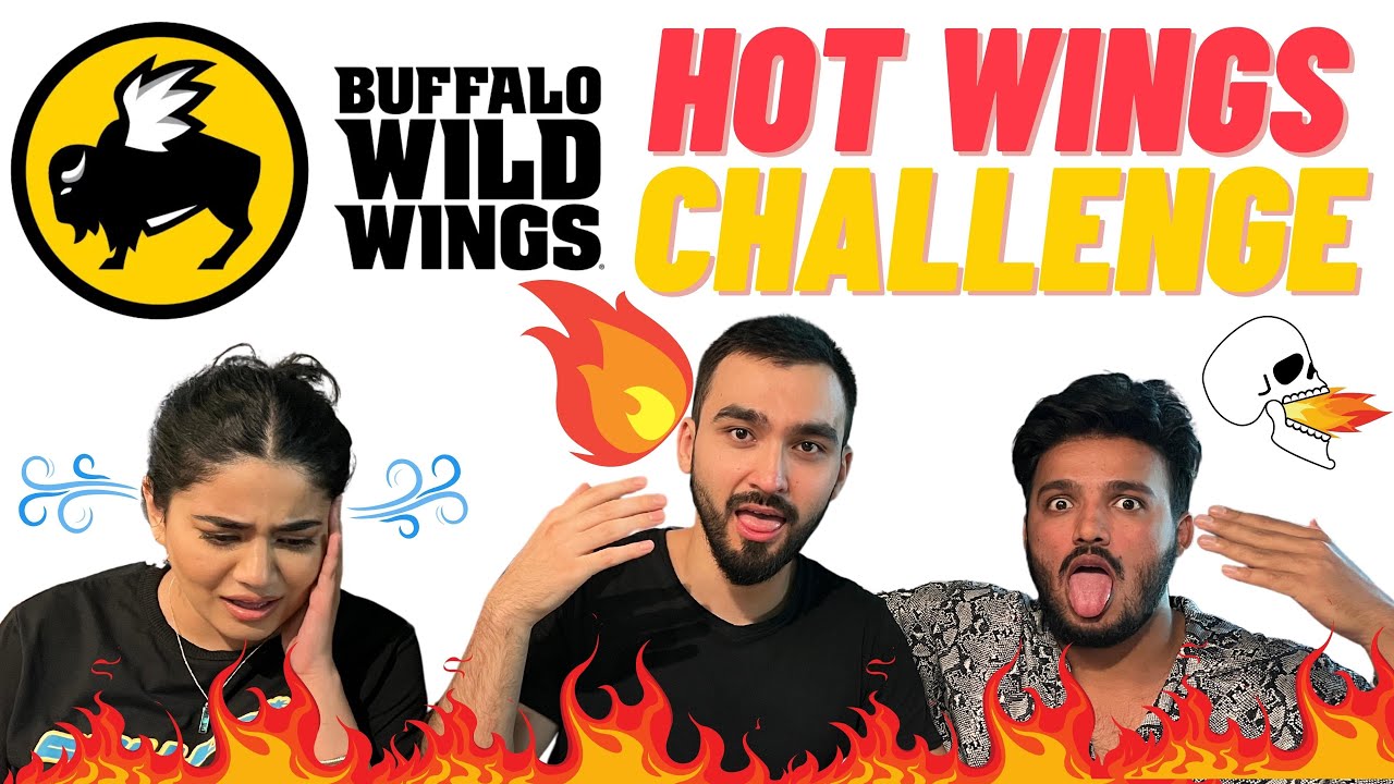 Buffalo WILD WINGS CHALLENGE | HOT WINGS CHALLENGE | Foreigners React ...