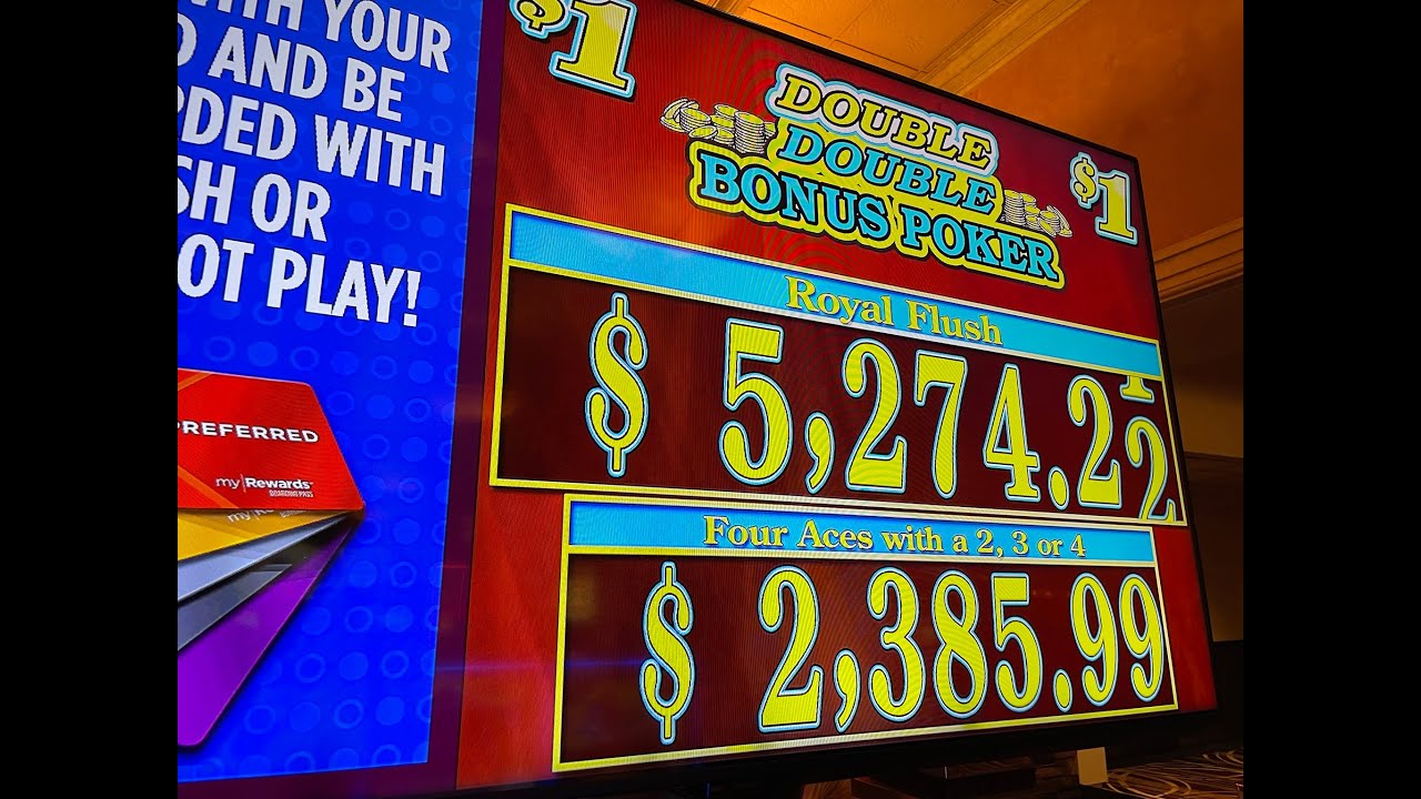 Video Poker: Double Double Bonus Poker Progressive - Dollar machine ...