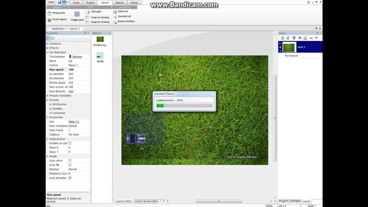 как создать игру Гонку в Construct Classic - YouTube